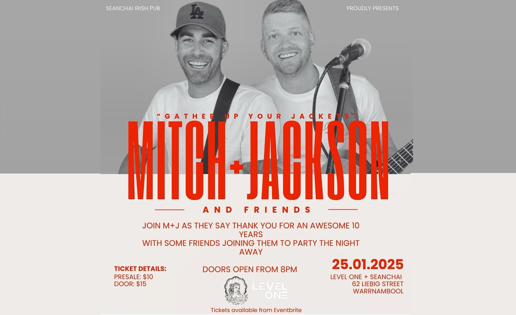 Mitch + Jackson X The Shan "One Last Time" | What's On Warrnambool